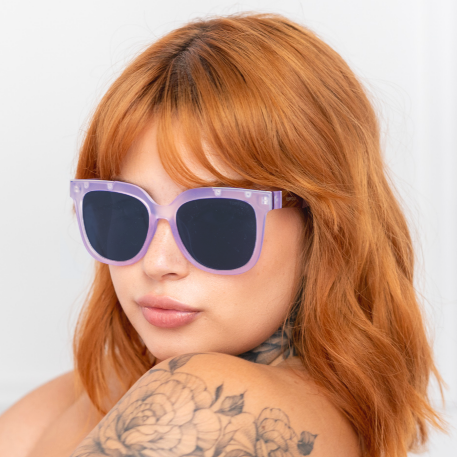 Coco - Purple Oversized Sunglasses – TopFoxx