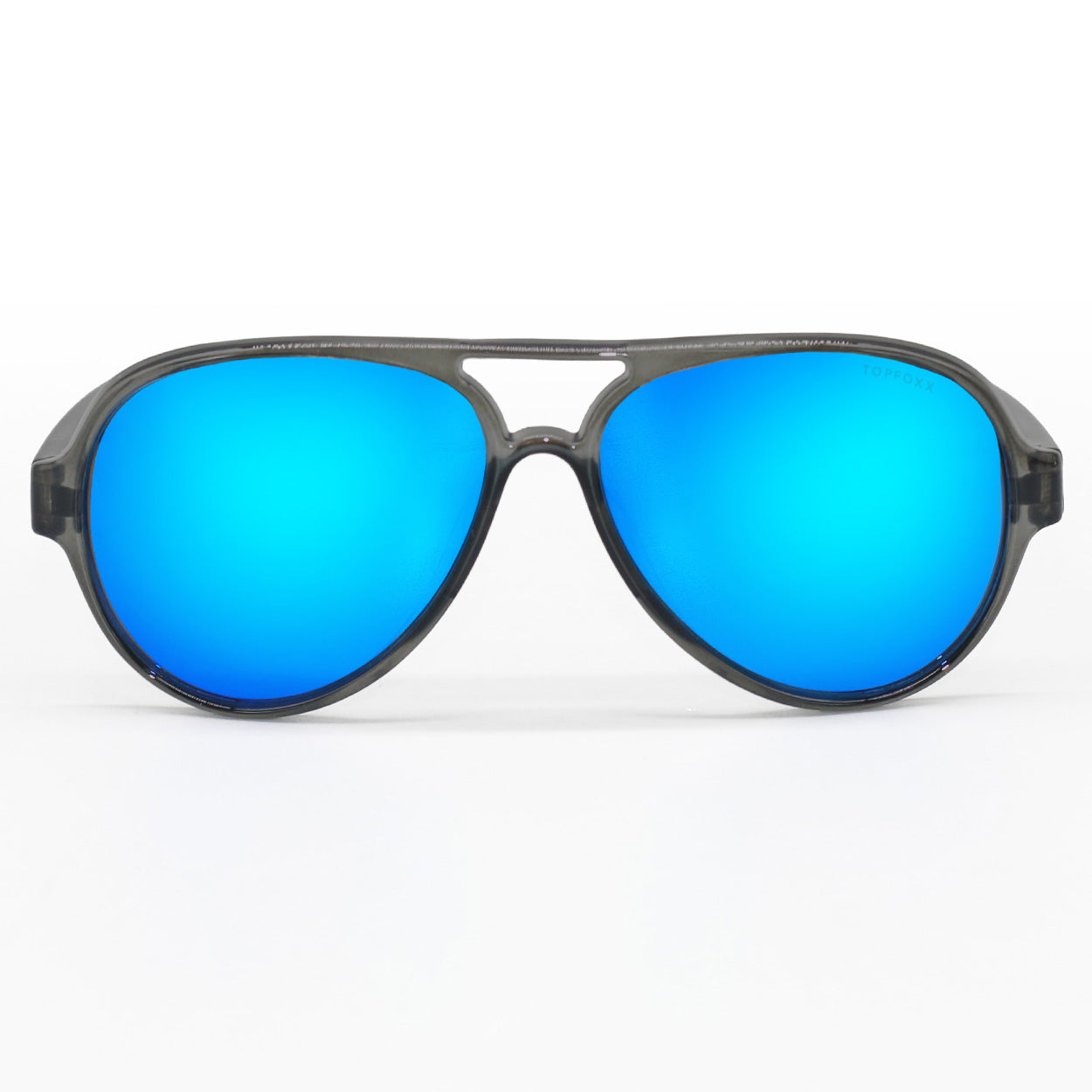Poseidon Mirrored Blue – Tangle-Free Floating Aviators – TopFoxx