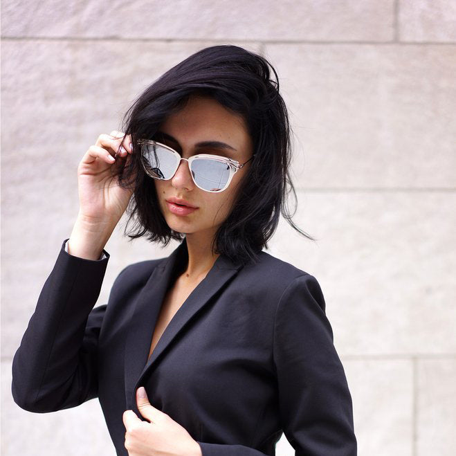 Candy - Silver Cat Eye Sunglasses – TopFoxx