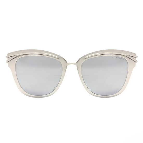 Candy - Silver Cat Eye Sunglasses – TopFoxx
