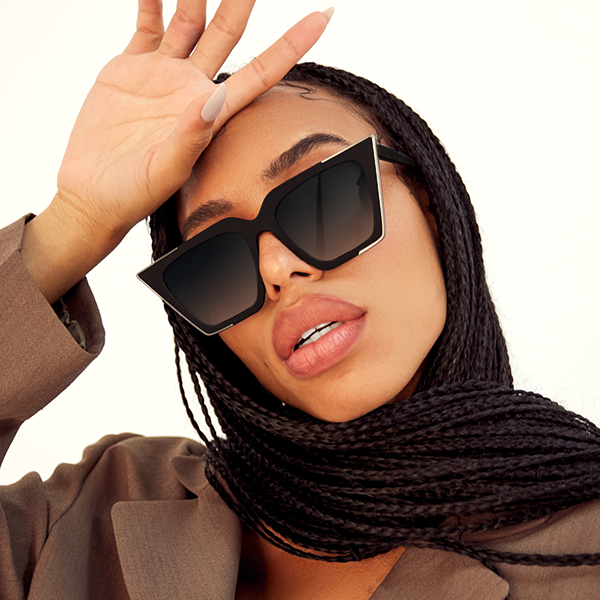 The CEO Faded Black Cat Eye Sunglasses – TopFoxx